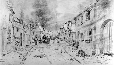 Sketch Showing Battle Between British Infantry Editorial Stock Photo ...