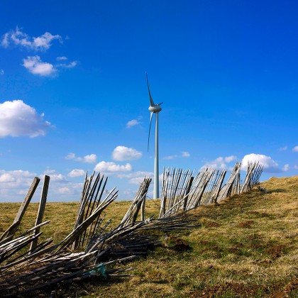 Windmill Barrier Puy De Dome Department Editorial Stock Photo - Stock ...