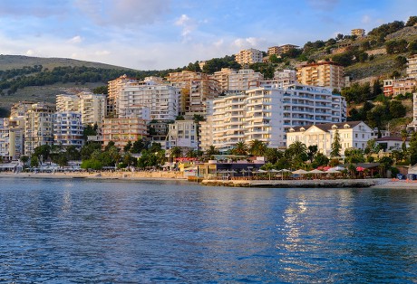 Beach Beach Promenade Saranda Sarande Qark Editorial Stock Photo ...