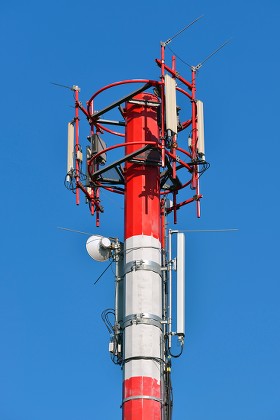 Mobile Phone Mast Communications Tower Blue Editorial Stock Photo ...