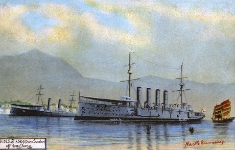 Hms Diadem China Squadron Off Hong Editorial Stock Photo - Stock Image ...