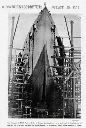 Hms Neptune First Royal Navy Superdreadnought Editorial Stock Photo ...