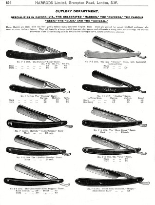 Page Safety Razors Sale Harrods Catalogue Editorial Stock Photo - Stock ...