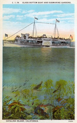 Glassbottomed Passenger Boat Used Showing Sightseers Editorial Stock ...