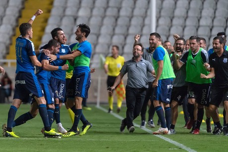 Apollons Team Cheers After Scoring During Editorial Stock Photo - Stock ...