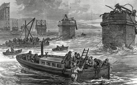 Searching Railway Wreckage After Tay Bridge Editorial Stock Photo ...