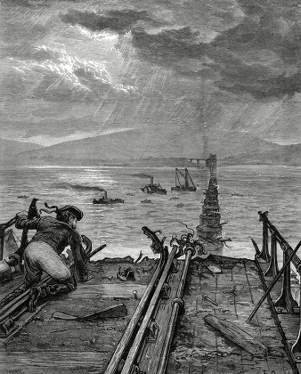 Tay Bridge Disaster View Broken Bridge Editorial Stock Photo - Stock ...