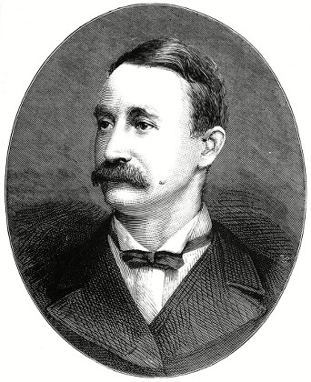 Engraved Portrait Colonel Frederick Burnaby 18421885 Editorial Stock ...