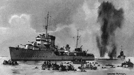 British Greek Destroyers Pick Italian Sailors Editorial Stock Photo ...