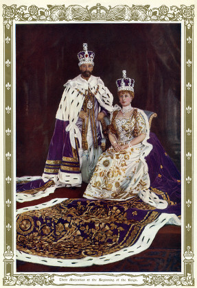 Coronation King George V Queen Mary Editorial Stock Photo - Stock Image ...