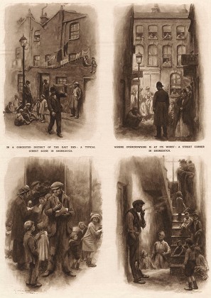 These Illustrations Show Scenes Congestion Shoreditch Editorial Stock ...