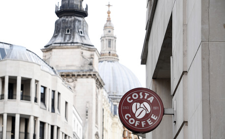 Costa Coffee Logo Pictured Against St Editorial Stock Photo - Stock ...