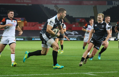 George North Ospreys Races Score Try Editorial Stock Photo - Stock ...