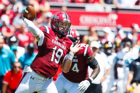 Gamecocks Quarterback Jake Bentley 19 Throws Editorial Stock Photo ...