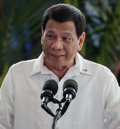 Philippines President Rodrigo Duterte Speaks Prior Editorial Stock ...