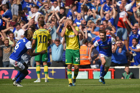 Jordan Graham Ipswich Town Receives Yellow Editorial Stock Photo ...