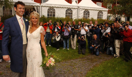 Ulrika Jonsson Her Husband Lance Gerrardwright Redaktionelles Stockfoto ...