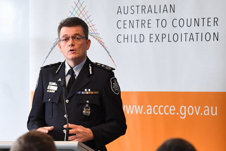 AUSTRALIAN FEDERAL POLICE COMMISSIONER ANDREW COLVIN Editorial Stock ...