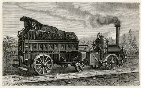 French Steampowered Road Vehicle Powered By Editorial Stock Photo ...