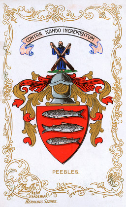 Coat Arms Peebles Royal Burgh Tweeddale Editorial Stock Photo - Stock ...