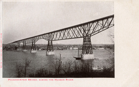 Poughkeepsie Bridge Across Hudson River Dutchess Editorial Stock Photo ...