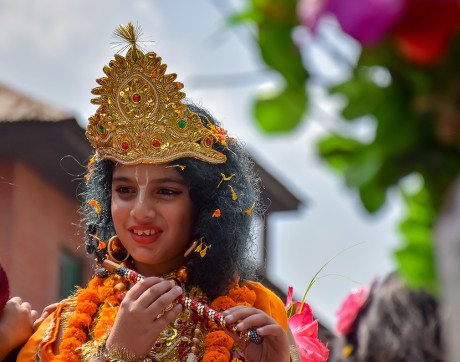 Young Kashmiri Pandit Girl Seen Dressed Editorial Stock Photo - Stock ...