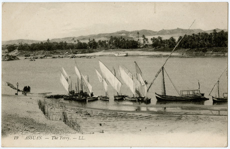 Egypt Africa Ferry Aswan Unattributed Postcard Editorial Stock Photo ...