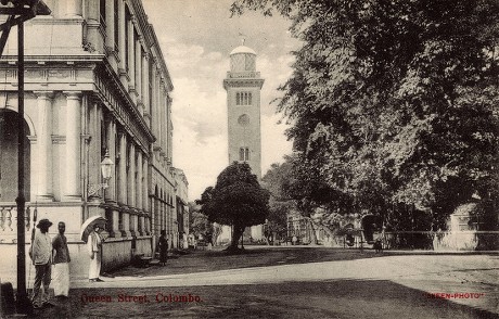 Clock Tower Queen Street Colombo Ceylon Editorial Stock Photo - Stock ...