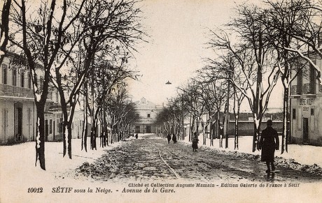 Snow Scene Station Avenue Setif Algeria Editorial Stock Photo - Stock ...