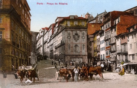 Praca Da Ribeira Riverside Square Alongside Editorial Stock Photo ...