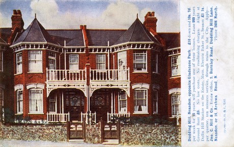 Terraced Edwardian Property Dudding Hill Neasden Editorial Stock Photo ...