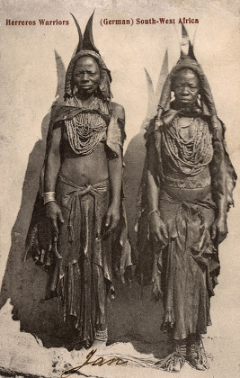Herero Warriors Namibia That Point German Editorial Stock Photo - Stock ...