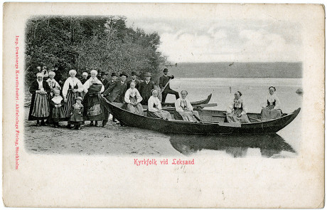 Churchgoing Folk Leksand Locality Seat Leksand Editorial Stock Photo ...