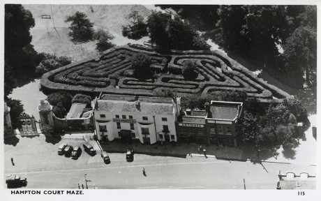 Aerial View Hampton Court Maze Hampton Editorial Stock Photo - Stock ...
