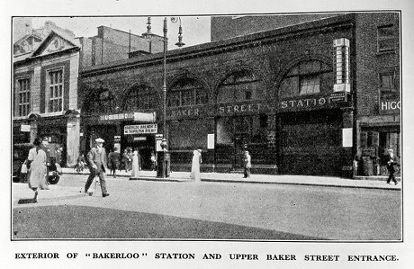 Baker Street Station Bakerloo Upper Baker Editorial Stock Photo - Stock ...