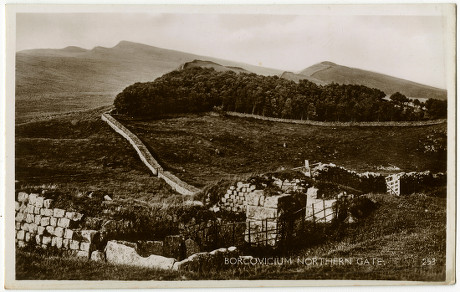 Hadrians Wall Vallum Aelium Roman Wall Editorial Stock Photo - Stock ...