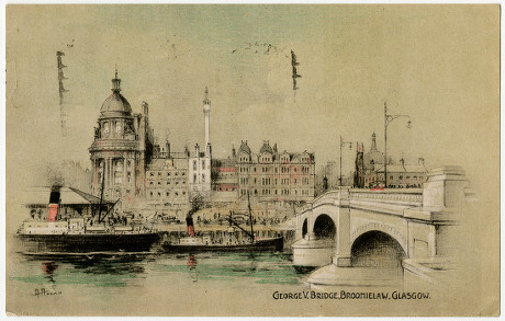 George V Bridge Broomielaw Street Glasgow Editorial Stock Photo - Stock ...