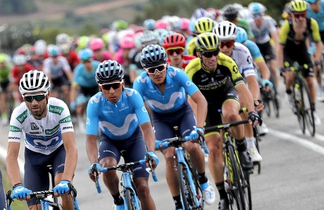Spanish Cyclist Alejandro Valverde L Movistar Editorial Stock Photo ...
