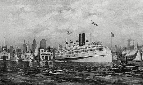 Fall River Line Steamer Setting Off Editorial Stock Photo - Stock Image ...
