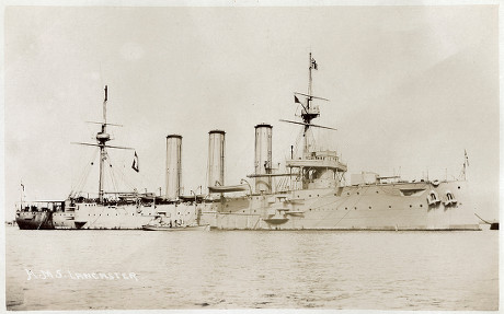 Hms Lancaster British Heavy Armed Cruiser Editorial Stock Photo - Stock ...