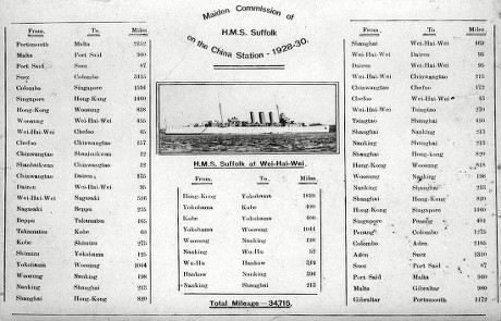 Hms Suffolk 55 British County Class Editorial Stock Photo - Stock Image ...