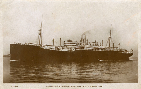 Tss Largs Bay Steamship Australian Commonwealth Editorial Stock Photo ...