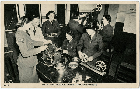 Ww2 Waaf Cine Projectionists Raphael Tuck Editorial Stock Photo - Stock ...