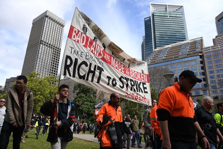 Trade Construction Workers Take Part Protest Editorial Stock Photo ...