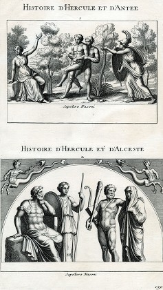 Herakles Kills Evil Libyan Giant Antaeus Editorial Stock Photo - Stock ...