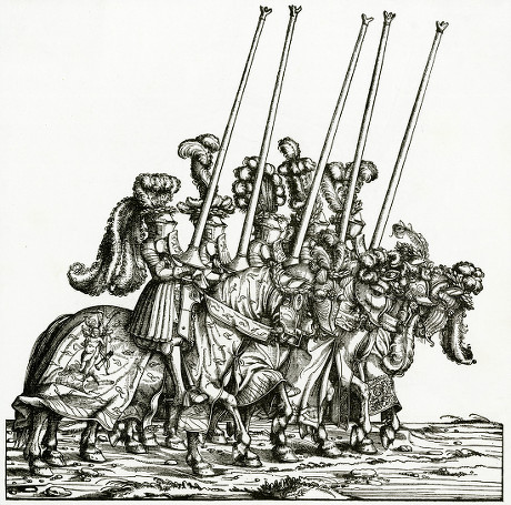 Group Italian Knights On Horseback Preparing Editorial Stock Photo ...