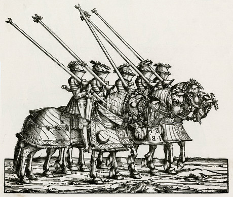 Group Italian Knights On Horseback Preparing Editorial Stock Photo ...