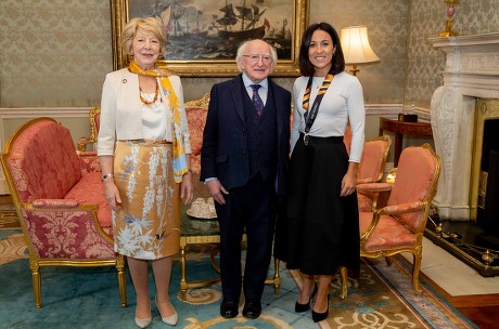 President Michael D Higgins His Wife Editorial Stock Photo - Stock ...