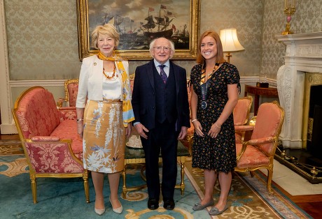 President Michael D Higgins His Wife Editorial Stock Photo - Stock ...