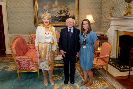 President Michael D Higgins His Wife Editorial Stock Photo - Stock ...